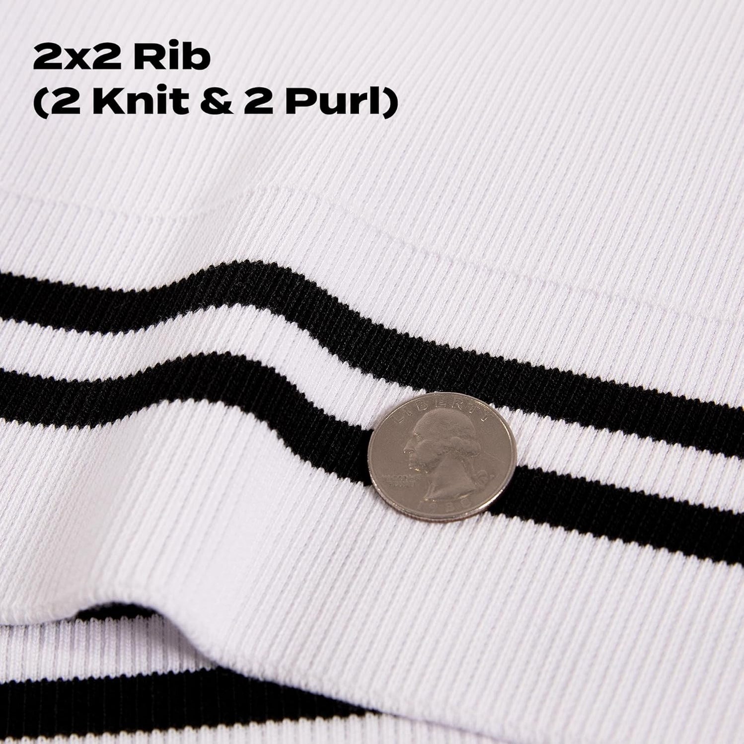 2x1 Striped Rib Knit Fabric, Ribbing for Cuffs, Collars, Waistbands ...