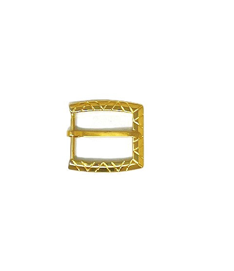 1.1/4" Gold Engraved Belt Buckle – Side Bar Loop — ZipUpZipper