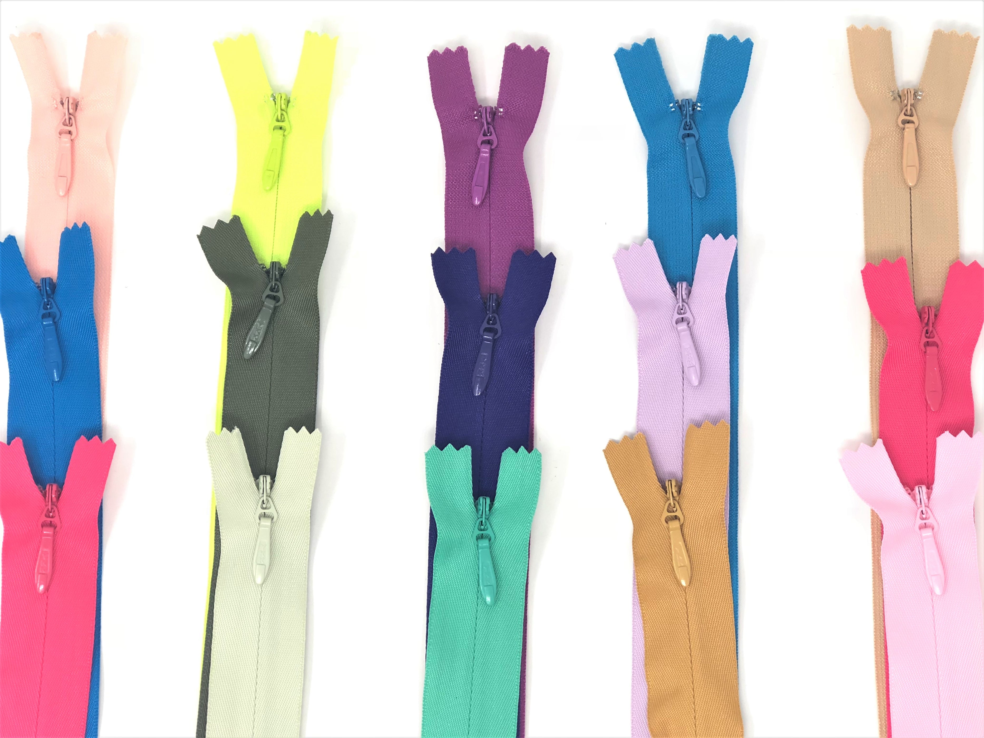 Invisible 5MM Zippers 24 Inches Closed -Choose Color- — ZipUpZipper